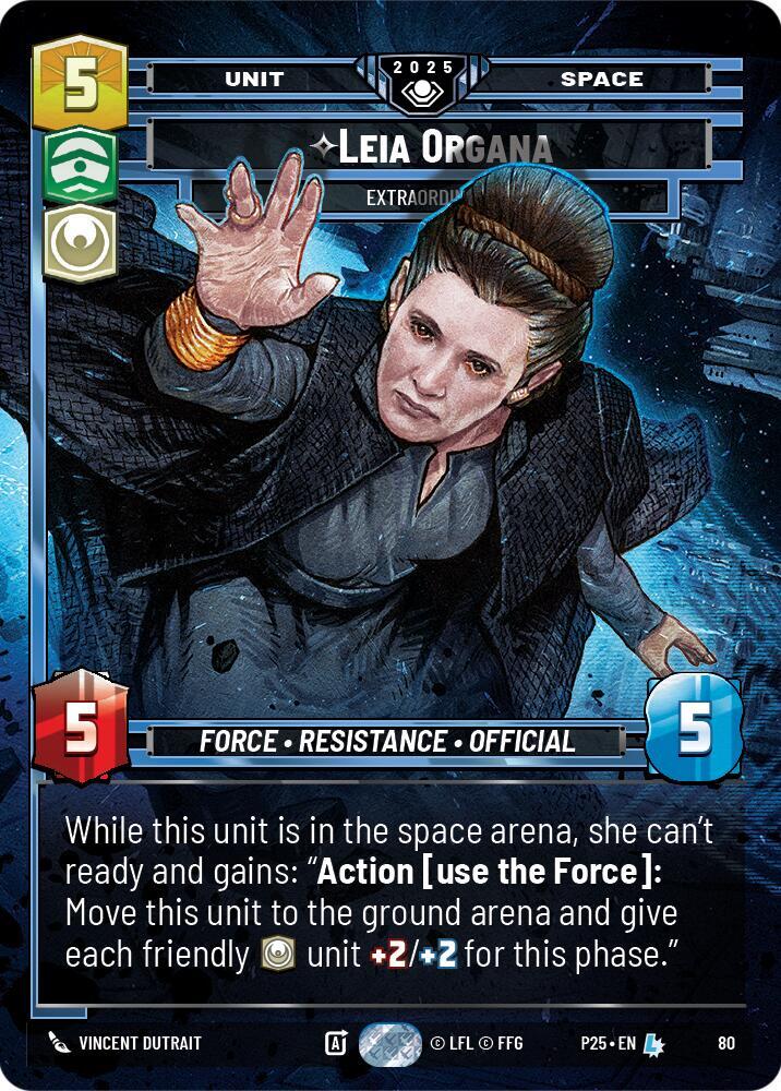 Leia Organa - Extraordinary (80) [Organized Play Promos]